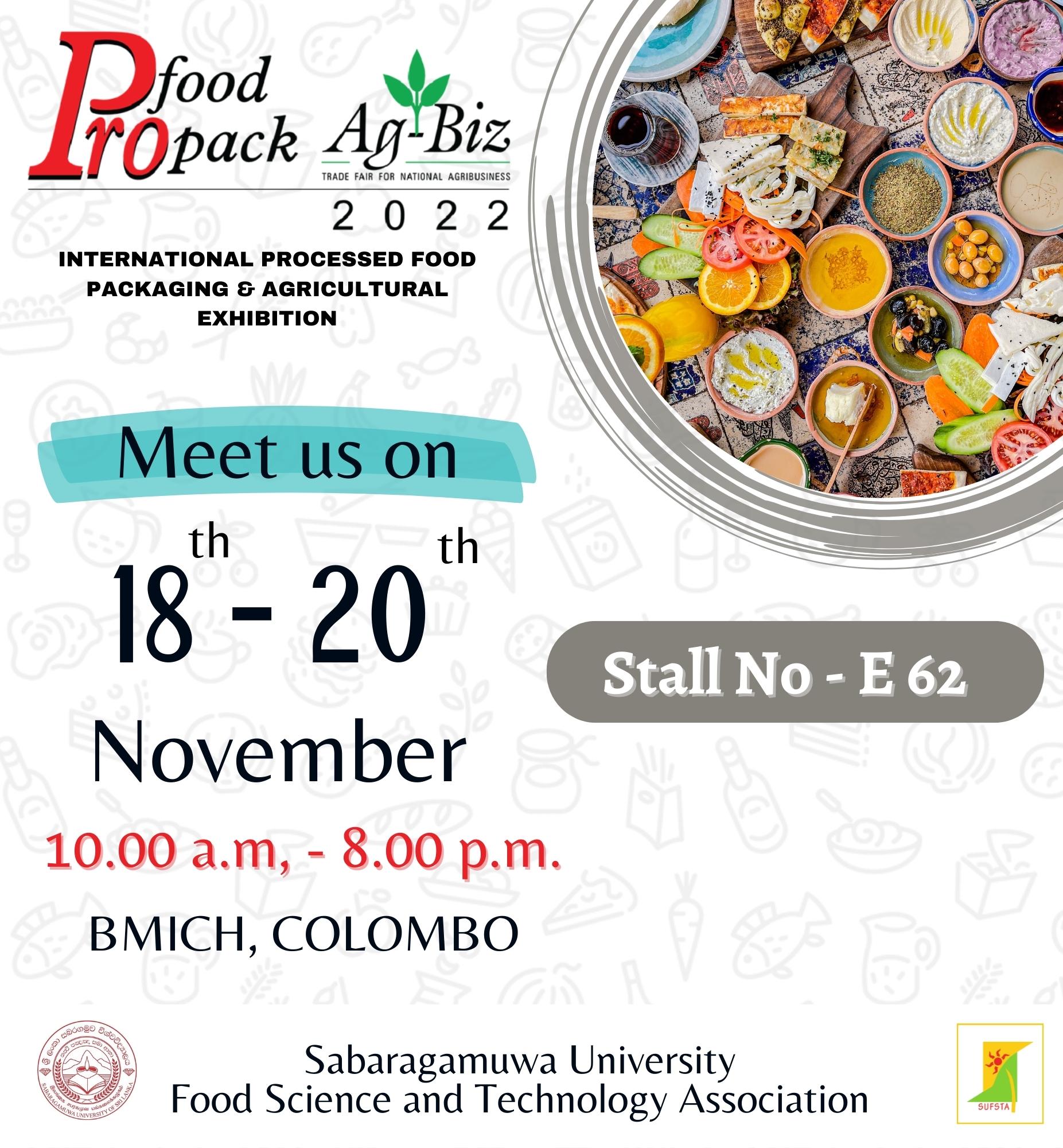 Profood Propack & Agbiz - 2022 | Faculty of Applied Sciences