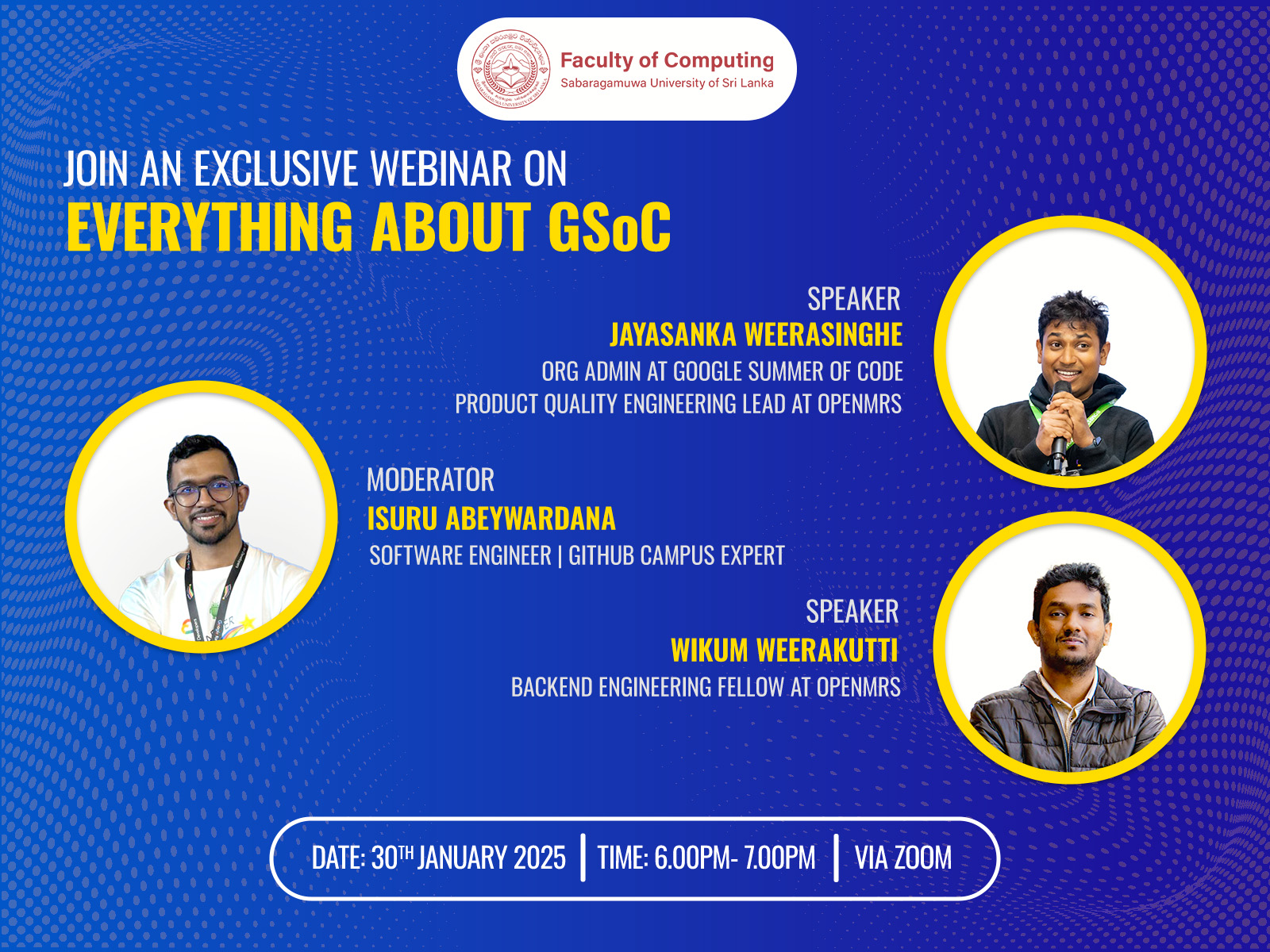 Webinar - Everything About GSoC | Faculty of Computing