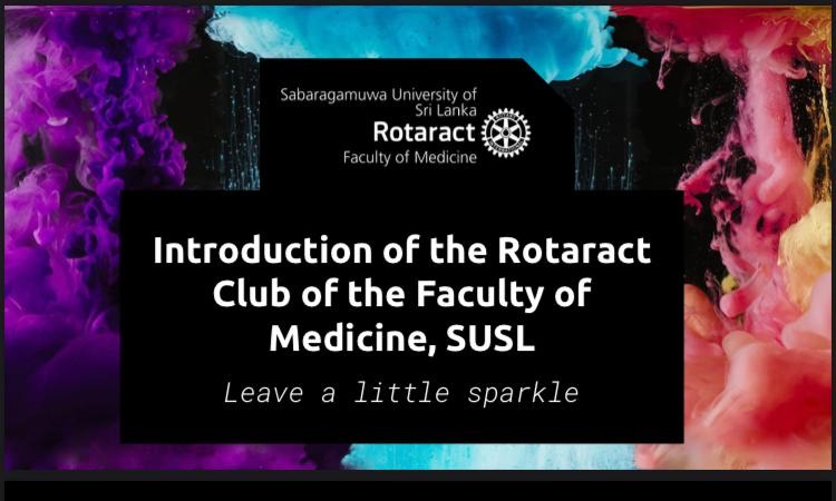 Rotaract Club 1st General Meeting | Faculty of Medicine
