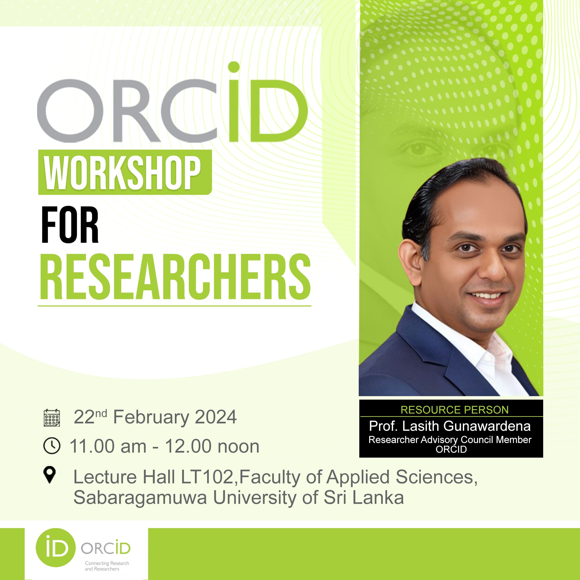 ORCiD Workshop for Researchers | SUSL